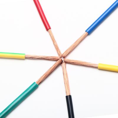 China Electric BVR 1.0mm2 PVC Insulated Copper Wire Stranded PVC Power Cable for sale