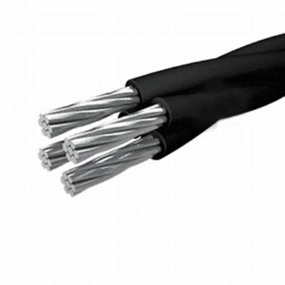 China 0.6/1 KV Aluminum Conductor Aerial Bundle Cable With XLPE Insulation 10mm 16mm 25mm for sale