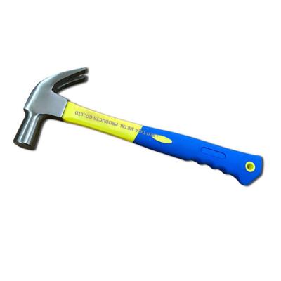 China British type claw hammer with fiberglass handle for sale