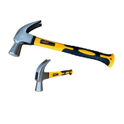 China Claw hammer with fiberglass handle for sale
