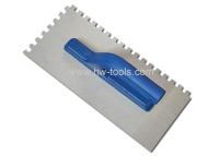 China Carbon steel Plastering trowel with teeth blade HW02118 for sale