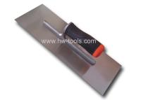 China Plastering trowel with rubber handle HW02132 for sale