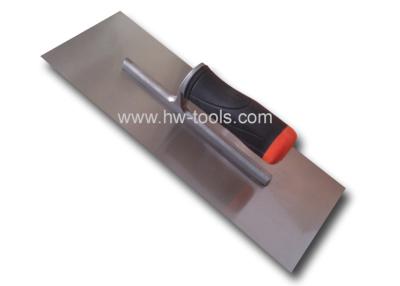 China Plastering trowel with rubber handle HW02132 for sale