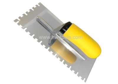 China Stainless steel Plastering trowel with soft handle HW02234TB for sale