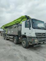 China Used Zoomlion 56m Concrete Pump Truck on Mercedes Benz Actros 4141 Chassis 180m³/H Capacity for sale