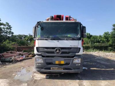 China Used 2019 Shacman 56m Concrete Pump Truck SYM5449THBE 560C-8A with 180 m³/H Capacity and Mercedes Benz Actros Chassis for sale
