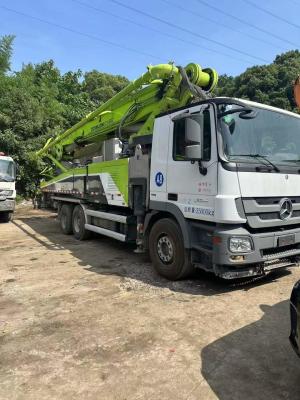 China Used 2020 Mercedes Benz Zoomlion 52m Concrete Boom Pump Truck with 180m³/h Capacity and Actros 4141 Chassis for sale