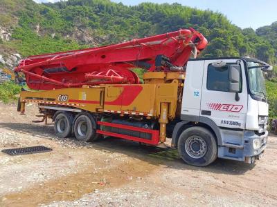 China 2019 Shacman Used Concrete Pump Truck 52m Boom Reach 120-180 m³/h Capacity with ACTROS Chassis for sale