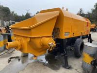 China Shacman HBT6013C-5 Used Concrete Trailer Pump 2019 Model - 65/40 m³/hr Output, 132 KW Diesel Power for sale