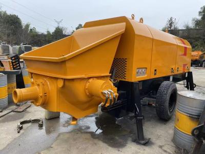 China Shacman HBT6013C-5 Used Concrete Trailer Pump 2019 Model - 65/40 m³/hr Output, 132 KW Diesel Power for sale
