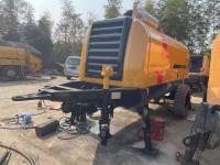 China Used Shacman HBT6013 Concrete Trailer Pump 250M Height 65/40 M3/hr Output Deutz Engine for sale