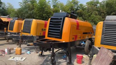 China Used Shacman HBT60C Stationary Concrete Pump 186KW Diesel Engine 850M Delivery Distance for sale