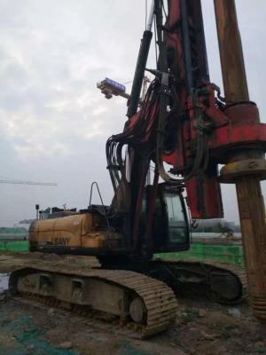 China Shacman SR250 Used Rotary Drilling Rig with ISUZU 6UZ1 Engine - 257kW Power, 2m Borehole Diameter, Euro III Emission Standard for sale