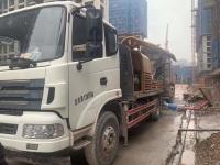 China Shacman Used Concrete Line Pump 55-100 m³/h Output 132KW Trailer Mounted with 50m Height for sale