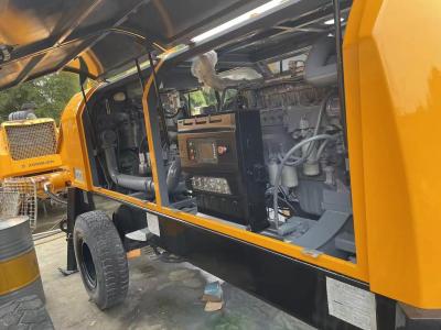 China Refurbished Concrete Trailer Pump 1800mm Stroke 500-600m Delivery Distance with PLC Control System for sale