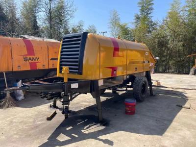 China Refurbished Concrete Trailer Pump 50-90m³/h Output with PLC Control System 6735×2125×2200mm Dimensions for sale