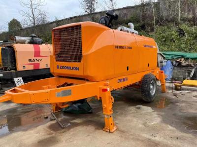 China Refurbished Zoomlion Concrete Trailer Pump HBT8016/HBT9018 - 50-90m³/h Output, 500-600m Delivery Distance for sale
