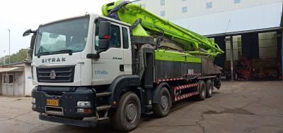 China Zoomlion 56X-6RZ Refurbished Concrete Pump Truck with 56m Reach and 180 m³/h Output Capacity for sale