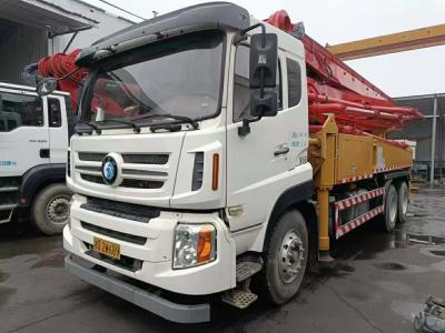 China Shacman 37m Concrete Pump Truck with 60-100 m³/h Output and 8-13 MPa Pressure for sale
