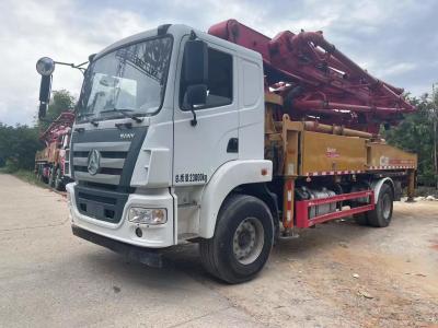 China EURO V Concrete Pump Truck 10050×2530×3850mm with 31.8m Horizontal Reach and 60-108m³/h Output Capacity for sale