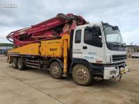 China Shacman Used 52m Concrete Pump Truck 41000kg 125mm Pipe for Construction for sale