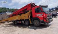 China 2019 Used Shacman Concrete Pump Truck 56m 125mm Delivery Pipe on VOLVO Chassis for sale