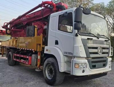 China Shacman Hongda 37m Concrete Pump Truck 23000kg 120-180m3/h EURO V Used for sale