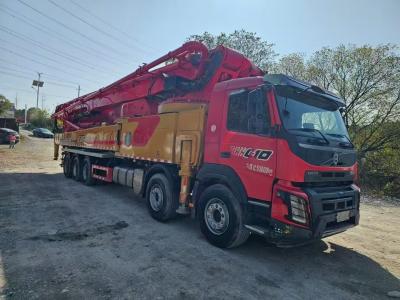 China 2021 Used Concrete Pump Truck 120-180m3/h 8.3-13 Mpa Red for Construction for sale