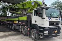 China Used ZOOM Concrete Pump Truck 120-180m3/h 12940ml Displacement Benz Chassis for sale