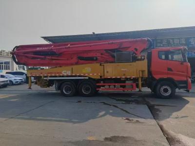 China 2021 Shacman 49m Used Concrete Pump Truck 170m3/h Output 315kW Engine for sale