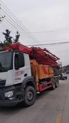China Open Type Hydraulic System Concrete Pump Truck 20000 Cubic Meter Volume Mercedes Benz Chassis 2021 for sale