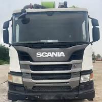 China Used 56m Concrete Pump Truck 180m³/h ZLJ5441THBSE Scania 2020 Low Hours 4001-6000 for sale