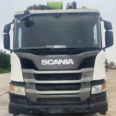China Used 56m Concrete Pump Truck 180m³/h ZLJ5441THBSE Scania 2020 Low Hours 4001-6000 for sale