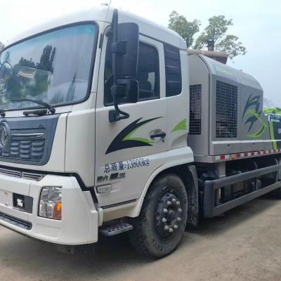 China 2022 Zoomlion ZLJ5140THBEF Used Concrete Line Pump 100m³/h Output 200m Vertical Reach Low Hours Dongfeng Chassis for sale
