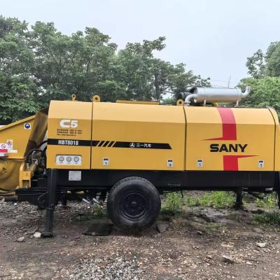 China Refurbished SANY HBT8018C-5S Concrete Line Pump - 186KW Diesel Engine, 80 m³/h Output, 70m Vertical Reach for sale