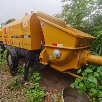 China Refurbished SANY HBT80.13.110 Concrete Trailer Pump 110kW 80m³/h 100m Vertical 500m Horizontal for sale