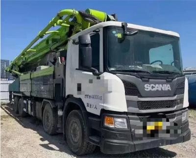 China Used Zoomlion 49m Concrete Pump Truck ZLJ5350THBKF Sinotruk Shandeka Chassis 180m³/h for sale