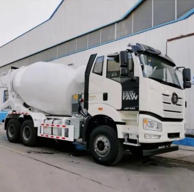 China Used FAW J6P 6x4 Concrete Mixer Truck with Pump 350HP 8.6L Second Hand for sale