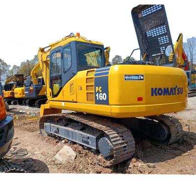 China Used Komatsu PC160-7 Crawler Excavator 16 Ton 0.65m³ Bucket 0-2000 Hours Japanese Original for sale