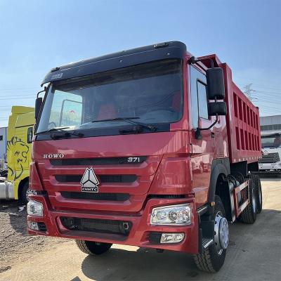 China Used HOWO Tipper Dump Truck 6x4 400hp Weichai Engine 20cbm Cargo Tank 21-30T Load Euro 2 for sale