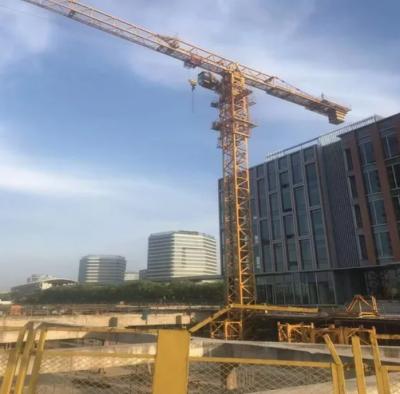 China Used XCMG 7025-16 Flat Top Tower Crane 75m Jib 60m Height Mast 36B 2019 for sale