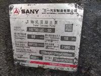 China 2020 SANY HBT8018C-5D Diesel Trailer Concrete Pump 85 m³/h 186 kW Used for sale