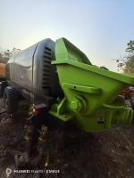 China Used 2021 Zoomlion HBT60.16.110SU Electric Trailer Concrete Pump 72 m³/h 110 kW for sale
