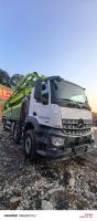 China 2021 Zoomlion 56m Concrete Pump Truck Mercedes-Benz Chassis 180 m³/h 11 MPa for sale
