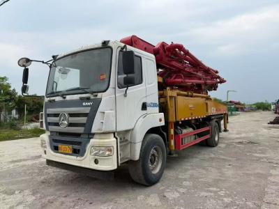 China 2020 SANY 37m Concrete Pump Truck Hino Engine 120 m³/h 36.5m Vertical Reach for sale