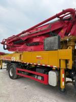 China 2020 SANY 37m Concrete Pump Truck Hino Engine 120 m³/h 36.5m Vertical Reach for sale