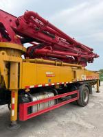 China 2020 SANY 37m Concrete Pump Truck Hino Engine 120 m³/h 36.5m Vertical Reach for sale