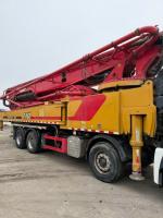 China 2021 SANY 62m Concrete Pump Truck ISUZU Chassis 180 m³/h 13 MPa for sale