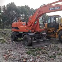 China Used Doosan DH150W-7 Wheel Excavator 12.9 Ton 0.57m3 Bucket 800 Hours for sale