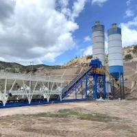 China Zoomlion YHZS50 Mobile Trailer Concrete Batching Plant, 50m³h, Used Full Set, Ready Shipment In Stock for sale